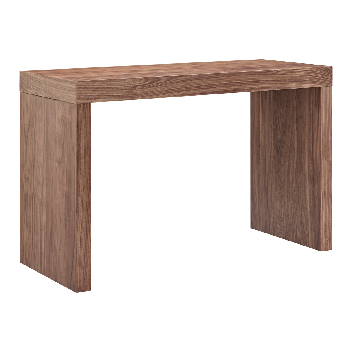 Computer Desk | 47" Sleek Walnut Workstation with Storage Drawer ...