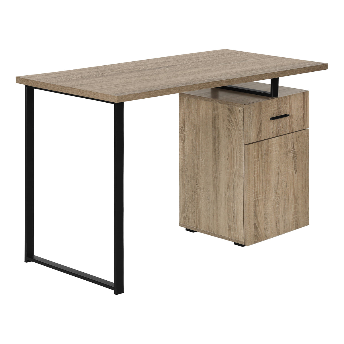 Computer Desk | Dark Taupe 47" Floating Desktop Workstation with ...