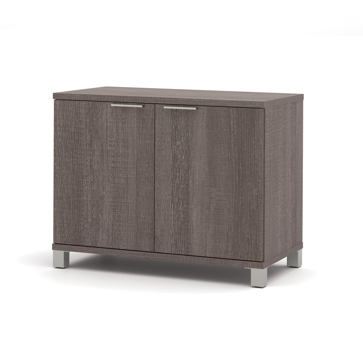 Bark Gray Two Shelf Storage Unit – ComputerDesk.com