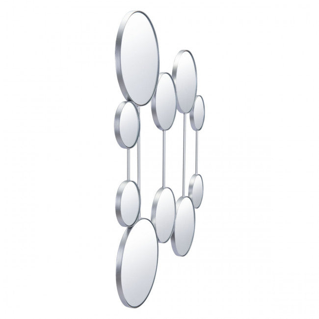 Modern Mirrored Wall Art w/ Silver Frame – ComputerDesk.com