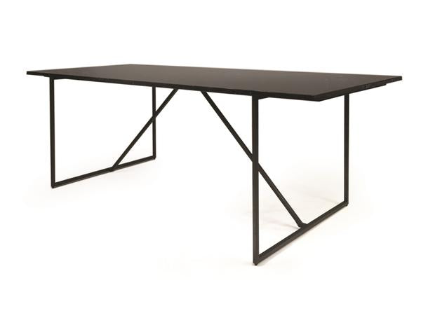 Black Marble and Aluminum Conference Table or Executive Desk ...