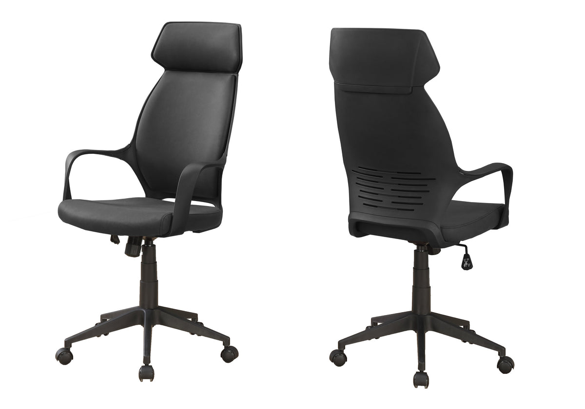 Classic Black Microfiber Office Chair w/ High Back – ComputerDesk.com