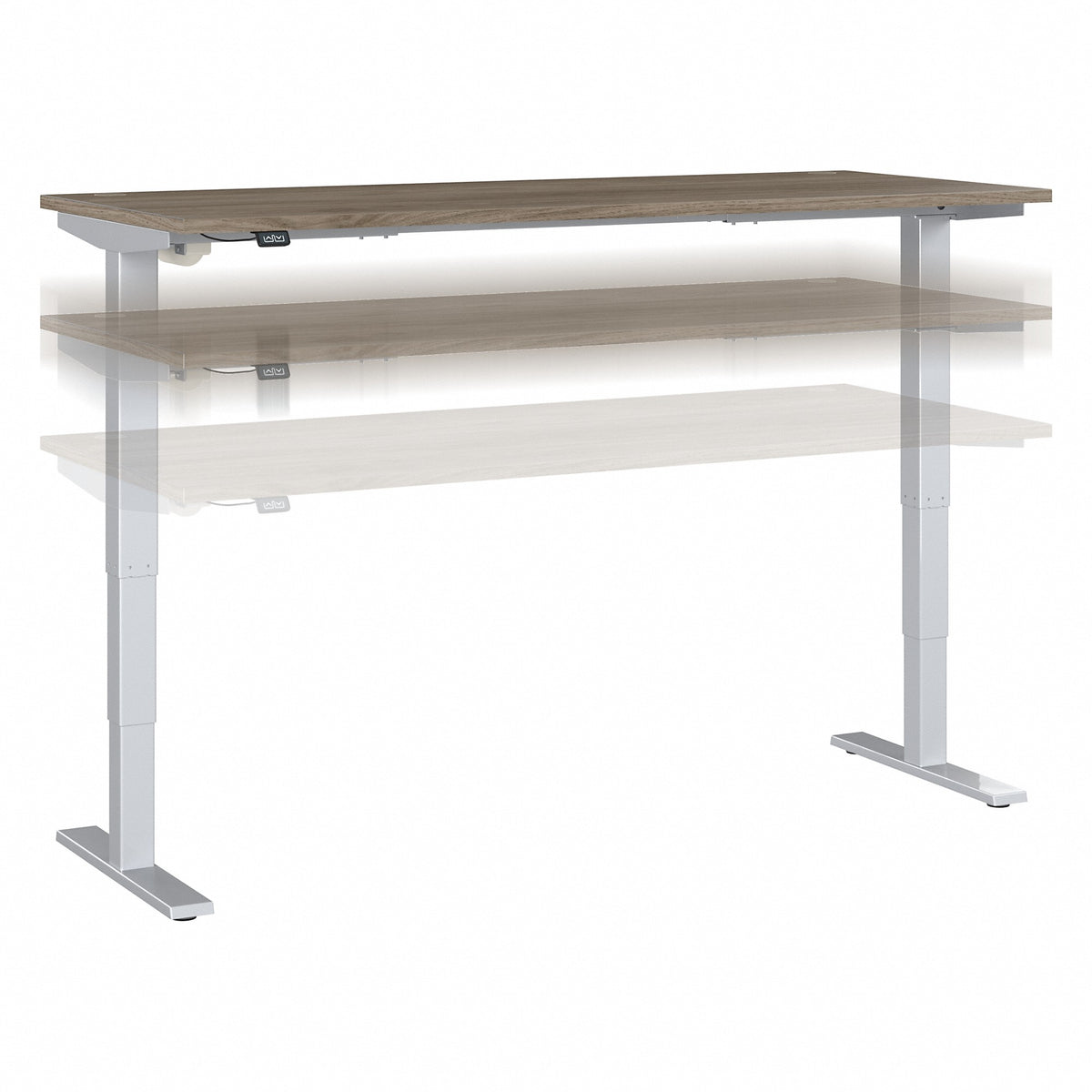 72" Modern Hickory Adjusting Desk by BBF – ComputerDesk.com