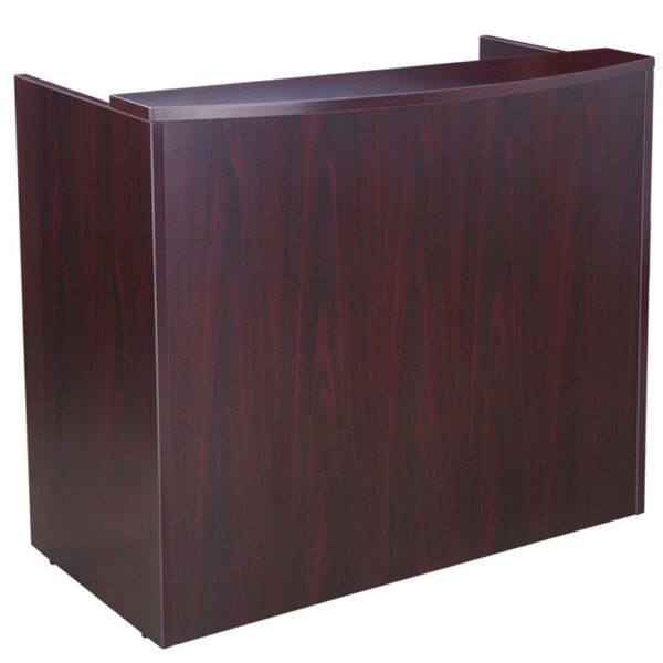 Stunning & Stylish 71" Mahogany Reception Desk – ComputerDesk.com