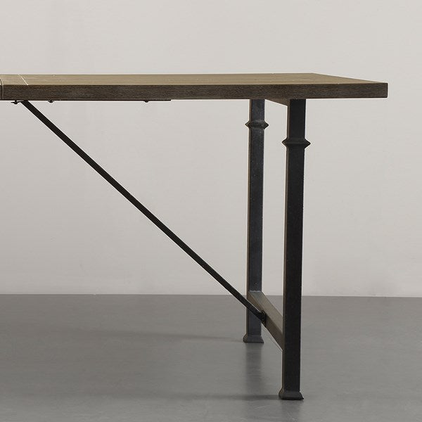 Sleek 72" Executive Desk in Grey Reclaimed Finish – ComputerDesk.com
